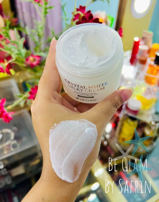 3w Clinic Crystal White Milky Cream - Be Glam by Safrin