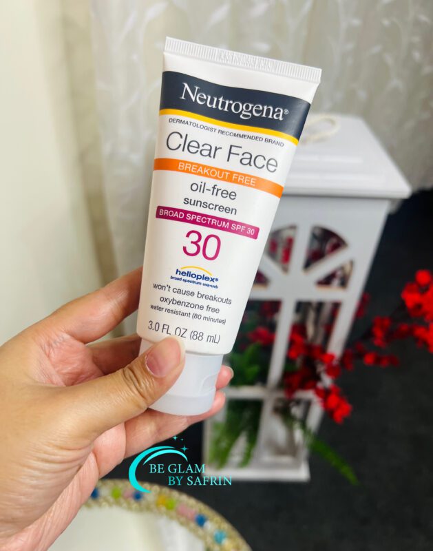 Neutrogena Clear Face Oil Free Sunscreen - Be Glam by Safrin